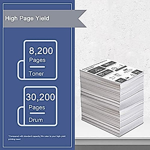 VASERINK Compatible TN-850 & DR-820 Replacement for Brother TN850 Toner Cartridge & DR820 Drum Unit DCP-L5500DN MFC-L6700DW HL-L6200DW/DWT Printer (1Toner+1Drum, 2 Pack)