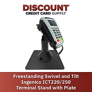 Discount Credit Card Supply DCCStands Freestanding Swivel and Tilt Ingenico ICT220/250 Terminal Stand