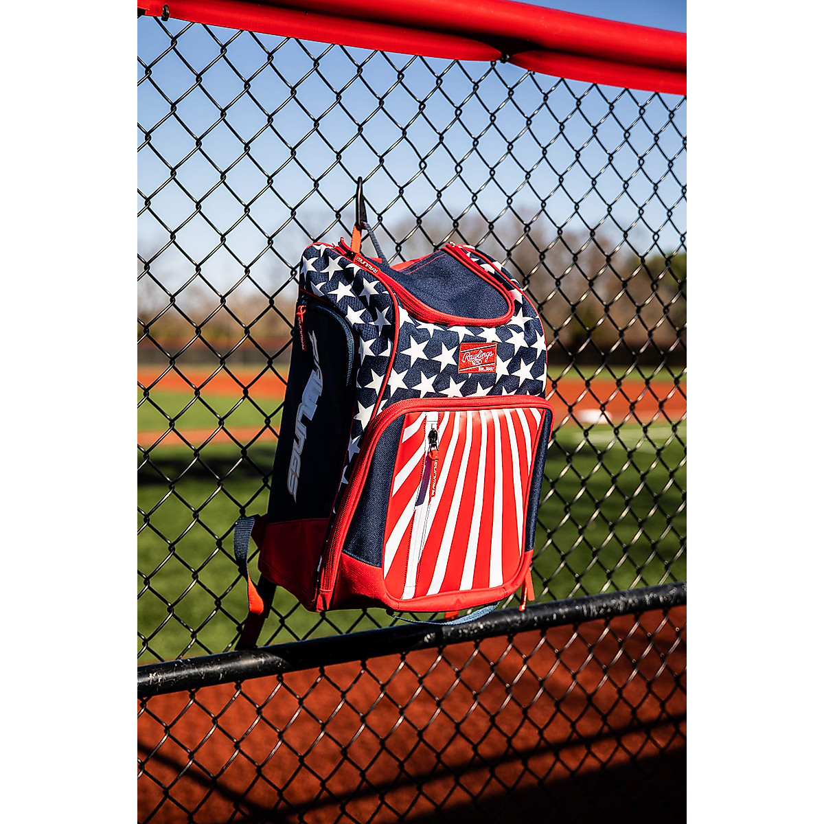 Rawlings | LEGION Backpack Equipment Bag | Baseball & Softball | Navy/Grey