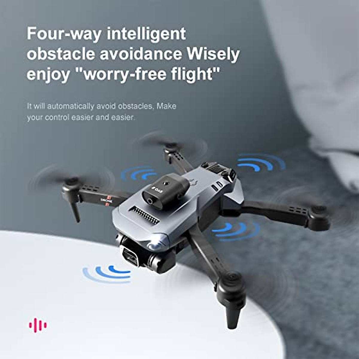 Rc Drones With Camera for Adults & Beginners Mini Drone with Dual 1080P Lens, Altitude Hold Headless Mode One Key Start, Rc Quadcopter Plane Fpv Drone Remote Control Airplane Cool Stuff (Black)