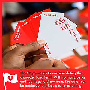 Skybound Entertainment Dark Red Flags : Expansion Deck for Card Game of Terrible Dates| Adult Party Game, 75 New Cards, 3-10 Players, Ages 17+