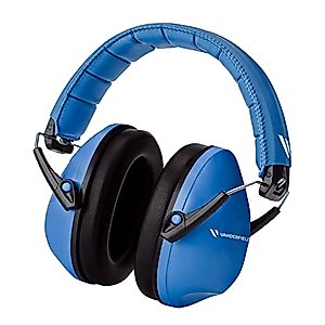 Vanderfields Noise Cancelling Headphones for Kids, Toddlers & Children Age 3-16 Years - 21dB NNR - Blue - Ear Protection for Kids, Autism - Sound Blocking Kids Hearing Protection Earmuffs