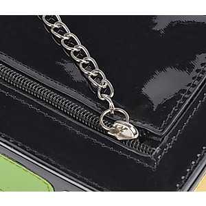 QZUnique Women's Cute Cube Shape Handbag Magic Crossbody Shoulder Bag Clutch Bag With Super Long Shoulder Strap