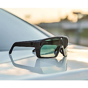 Spy Optic Monolith Sunglasses Matte Black w/Happy Grey Green Black Spectra Mirror Lens
