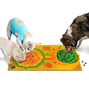 Snuffle Mat for Dogs 31.5''x19.7'', Dogs Feeding Mat Sniff Digging Treat Mat Slow Feeder for Training and Stress Relief, Mentally Stimulating Toy for Dogs Boredom Toys Mats Interactive Dog Toys