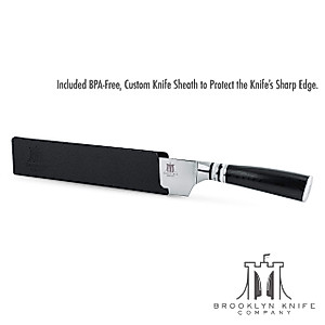 Brooklyn Knife Co. Chef Knife - Japanese Seigaiha Series - Etched High Carbon Steel 8-Inch