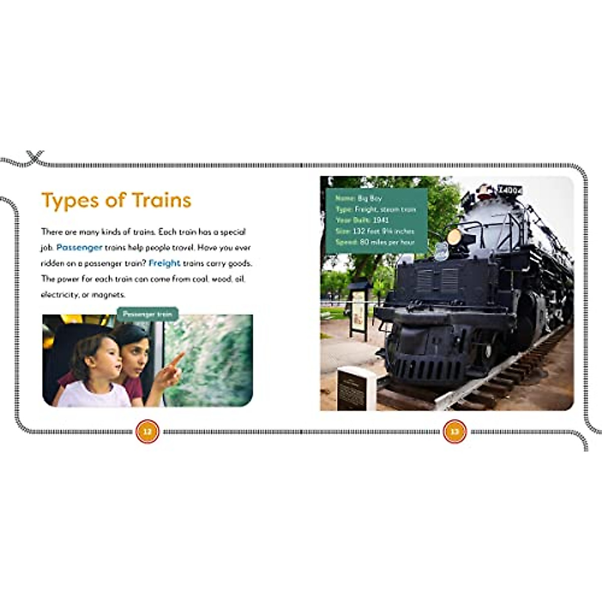 My First Book of Trains: All About Locomotives and Railcars for Kids