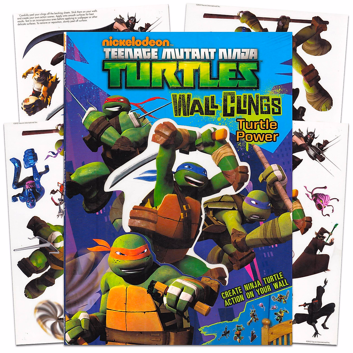 Teenage Mutant Ninja Turtles Decals Bundle ~ Over 25 Wall Stickers for Boys Kids Toddlers (TMNT Room Decor)