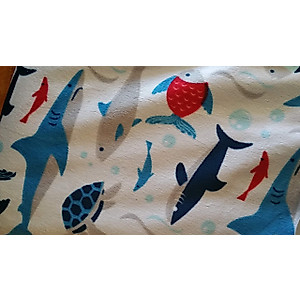 Posh Linens Shark Sherpa Blanket Blue: Soft Double Layer with Fun Ocean Design for Baby Boy Toddler Child