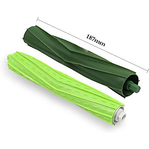 2 Set Replacement Rubber Roller Brushes Compatible for iRobot Roomba e i and j Series i3 i3+ i6+ i7 i7+ i8+ Plus E5 E6 E7 j7 (7150) j7+ (7550) Vacuum Cleaner Accessories