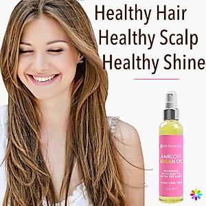 DR. PHOENYX HairLove Argan Oil - Nourishing Hair Oil and Scalp Oil Treatment with Tea Tree Oil, Coconut Oil, Jojoba Oil, Peppermint Oil, Hair Vitamin E, Rosemary Oil - 2.25 fl oz