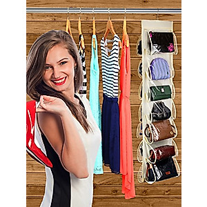 Hanging Shoe Organizer - 14 Pockets - The Clear Pockets Will Protect Your Shoes, Handbags or Purse and Enable You to Find Them Easily. Hang it in a Closet to Keep Your Closets Neat and Organized.