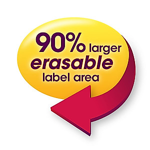 Smead Erasable SuperTab® File Folder Labels, White, 160 labels per Pack (64917)