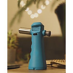 FLARE Micro Butane Torch | Refillable Cooking Kitchen Blow Torch With Lock & Adjustable Flame | Designed To Match Decor & Lifestyle For Personal Use From Creme Brulee To Camping