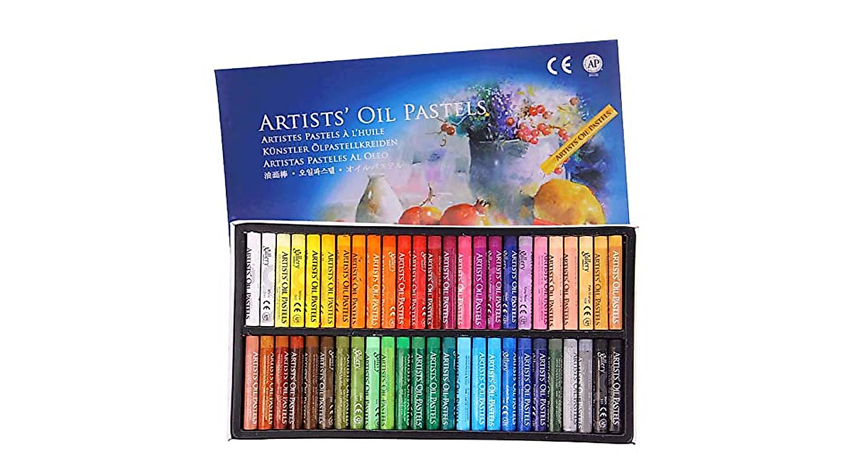 Oil Pastel Set for Artists & Kids - 50 Vibrant Colors