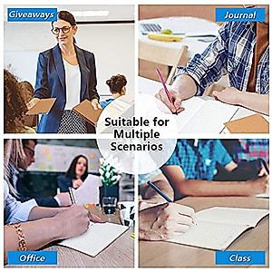 feela 15 Pack A5 Kraft Notebooks, 60 Lined Blank Pages Travel Journal Bulk, Soft Cover Notebooks for Women Girls Students, Making Plans Writing Memos Office School Supplies, 8.3 X 5.5 in