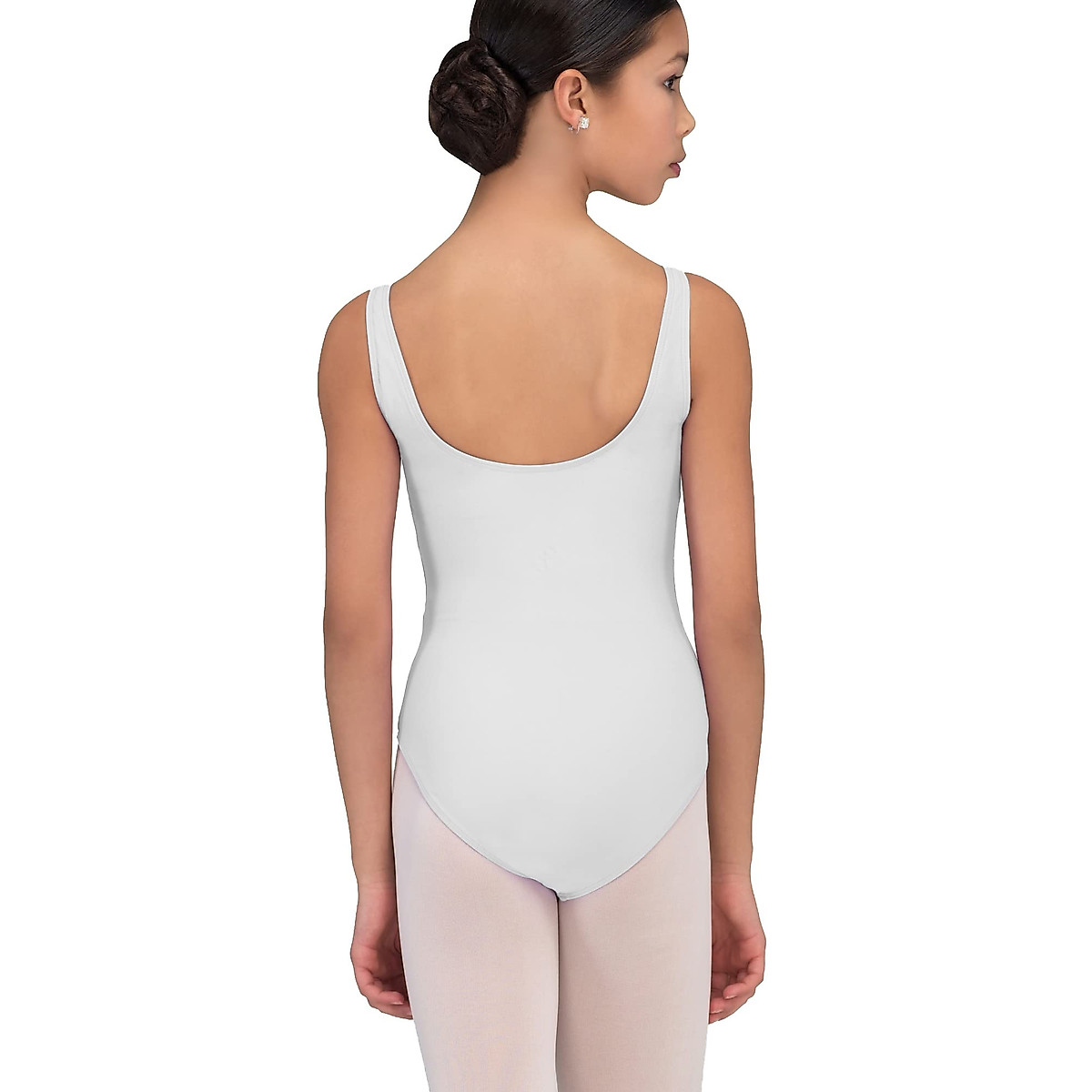 Wear Moi Faustine Leotard, White, Age 12-14, Microfiber Elasthan (FAUS12WHI)