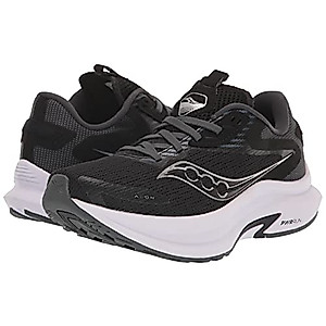 Saucony Women's AXON 2 Running Shoe, Black/White, 7.5