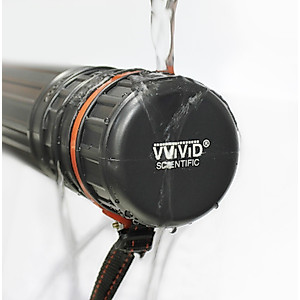 VViViD Extra Large Black Plastic Telescoping Transit Poster & Document Storage Tube w/Adjustable Nylon Carrying Strap (Medium (17.5" x 2.5"))