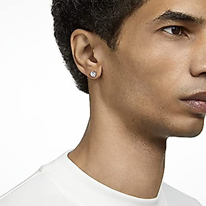 SWAROVSKI Constella Pierced Stud Earrings, White Crystals on a Rhodium Finish Setting, Part of the Constella Collection