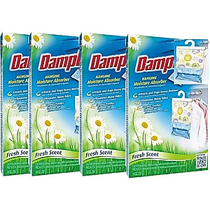 Damp Hanging Moisture Absorber, Fresh Scent Bag (8 Pack)