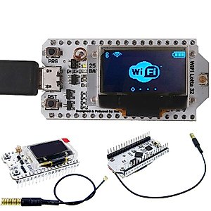 Hailege ESP32 LoRa SX1278 0.96 inch OLED Display Development Board WiFi Bluetooth Dual Core 240MHz CP2102 and 433/470MHz Antenna for Arduino Smart WiFi LoRa 32