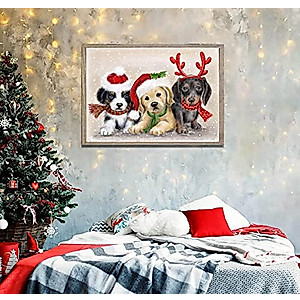 Christmas Diamond Painting Kits,Winter Diamond Art Kit for Adults,5D Paint with Diamond Full Drill for Parents-Children Interaction,Wall Décor