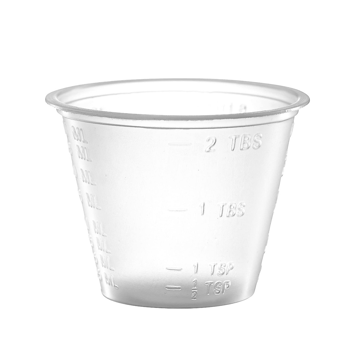 Care Plus (100 Count 1oz) Disposable Medicine Cups with Embossed Measurements Marking, for liquid and dry medication