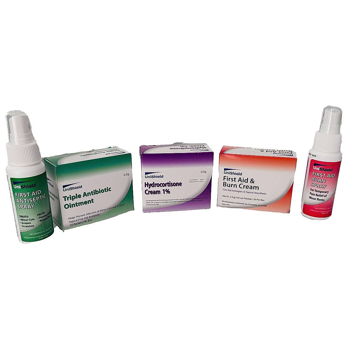 UniShield 4-Shelf Metal 1st Aid Cabinet Class B, Large Capacity First Aid Wall Mount Medicine Cabinet, Secure Metal Med Box with Easy Access, Exceeds OSHA/ANSI Z308.1 2015, Over 775-Pieces