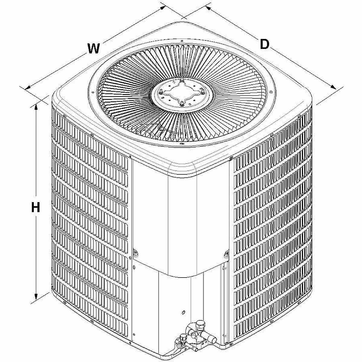 Goodman 5 TON 15.2 SEER2 Heat Pump (GSZH506010) with FREE programmable thermostat