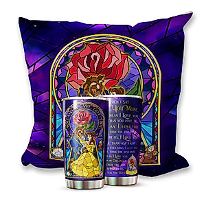 Gifts For Her - Valentines Gift For Him - Couple Gifts - When I Say I Love You More Mug on Anniversary, Christmas - Wife, Husband Gifts on Birthday, Wedding - Romantic Gifts Forever Rose Tumblers