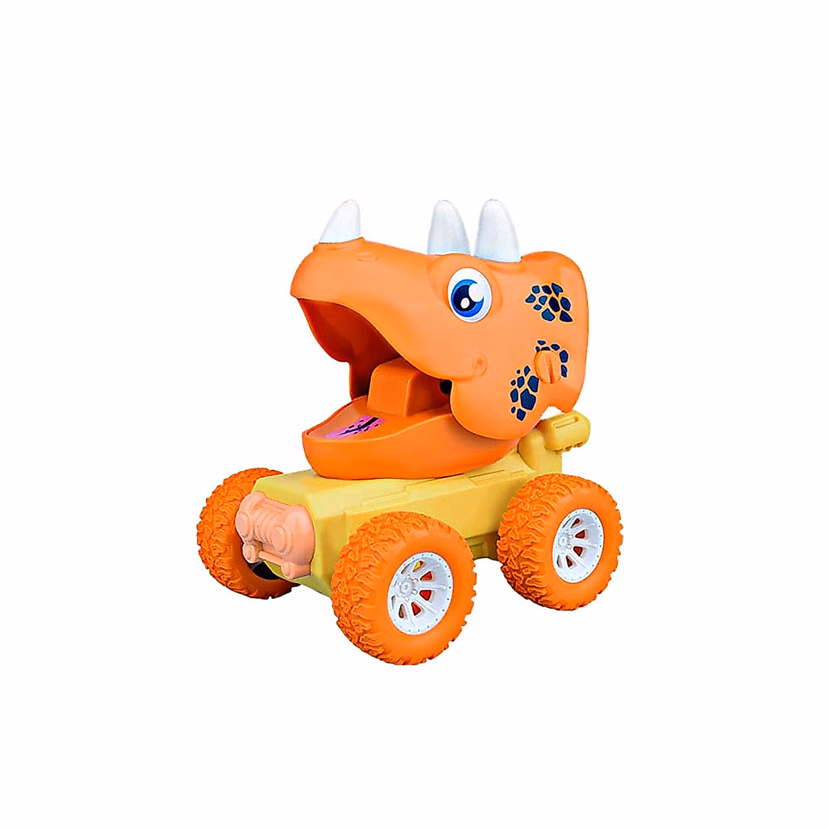 Dinosaur Toy,Press&go Dinosaur car Toy for Kids 3+ Year Old Push and go Toy car for boy(Wheel Color Random)