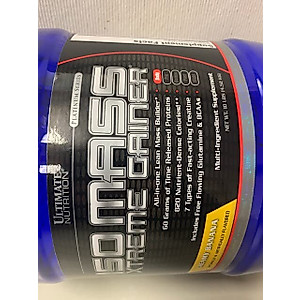 Ultimate Nutrition ISO Mass Xtreme Gainer, Isolate Protein Powder with Creatine - Weight Gain Serious Lean Muscle Mass with 60 Grams of Protein, Banana, 30 Servings