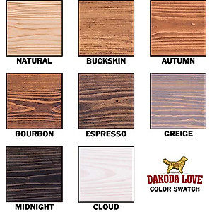 DAKODA LOVE Floating Shelves | Rugged Distressed | Southern Yellow Pine | Premium Craftsman Quality | Easy Hidden Bracket Wall Mount | Set of 2 (Bourbon, 48" L x 8" D)