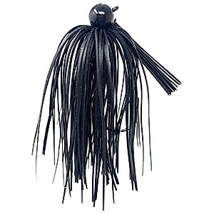 Reaction Tackle Tungsten Football Jig for Bass Fishing - 1/4 oz Black