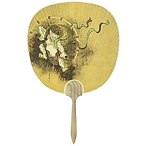 Shiomi Fan 2223 Fan Fujin Thunder God (Thunder God), 9.4 x 14.6 inches (24 x 37 cm)