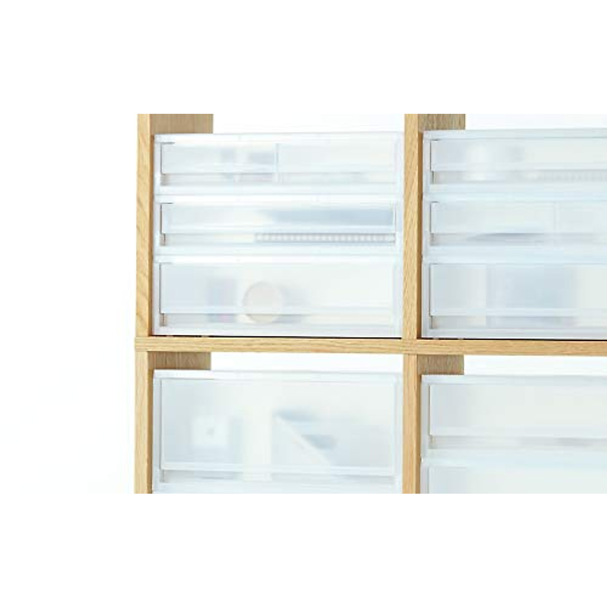 MUJI B4S7011 Storage Case, 1 Drawer, White