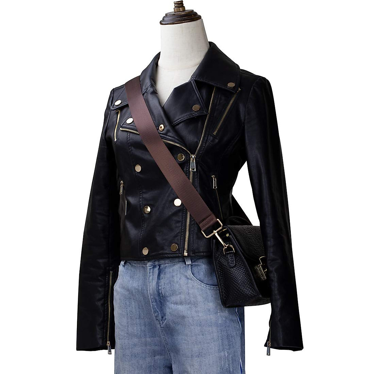 Allzedream Wide Purse Strap Replacement Crossbody Shoulder Bag Adjustable (Chocolate)