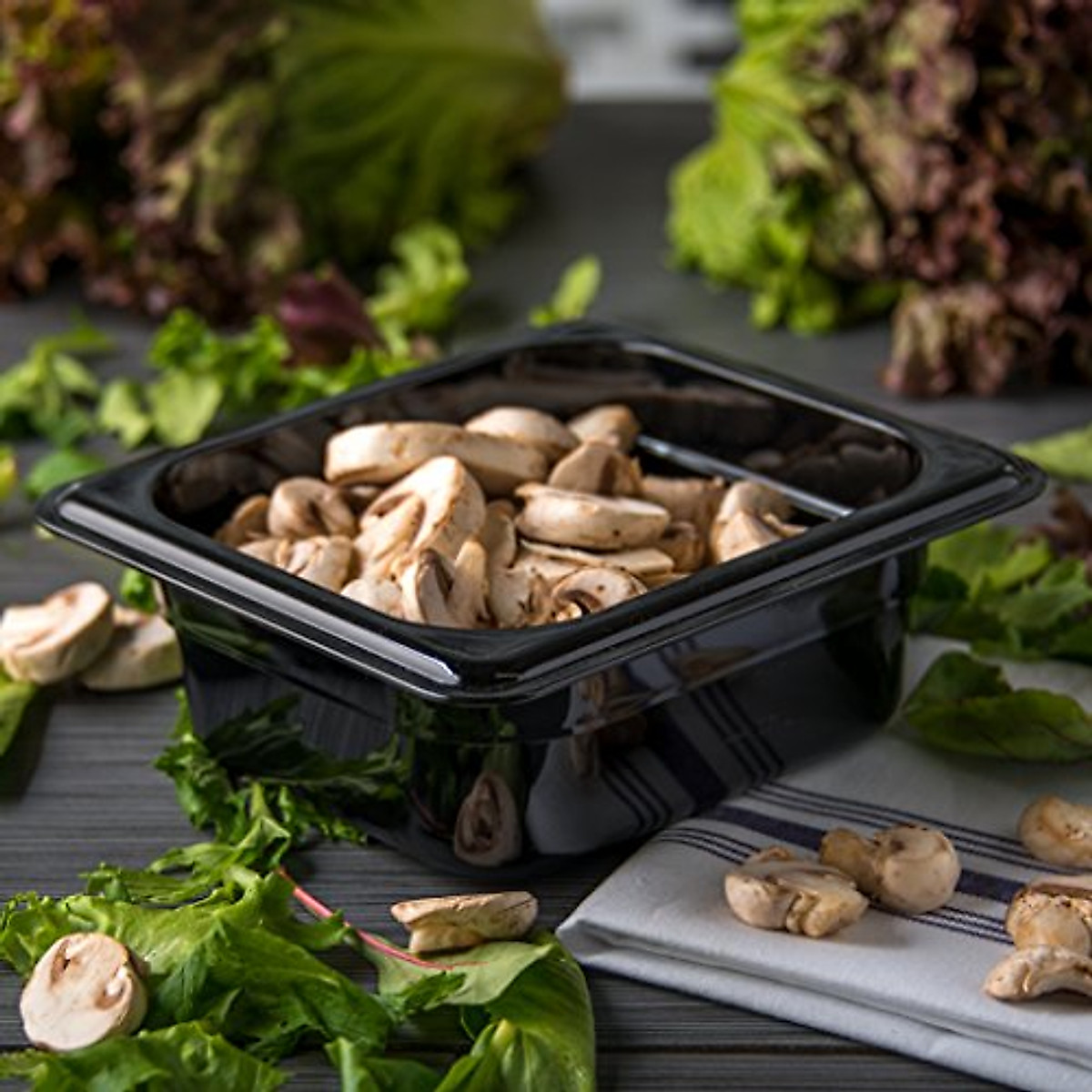 CFS 3068303 StorPlus Sixth Size Food Pan, Polycarbonate, 2.5" Deep, Black