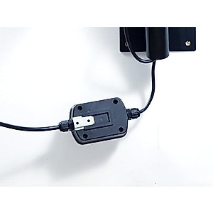 HydroMist F10-14-011 18 Inch Mounting Bracket Outdoor Oscillating Fan, Black