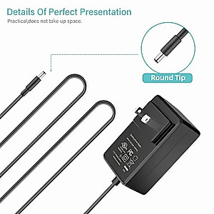 SLLEA 5ft UL 12V 2A-3A AC Adapter Charger for Makita LXRM02 LXRM03 LXRM03B Cordless FM/AM Power with Extension 6ft Connectcor Plug Cable Mains