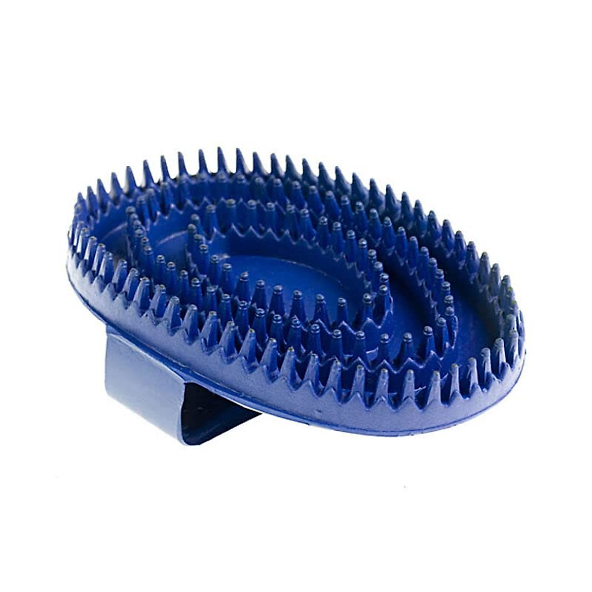 HORZE Small Rubber Curry Comb - Blue - One Size