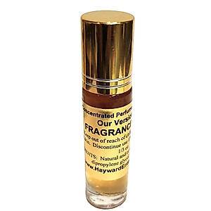 Hayward Enterprises Brand Perfume Oil Comparable to DELINA for women, Fragrance Rendition, Eau de Parfum, 1/3 oz. (10ml) Glass Roll on