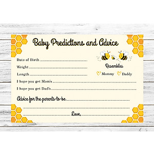 Bee Baby Predictions and Advice Cards - 24 count