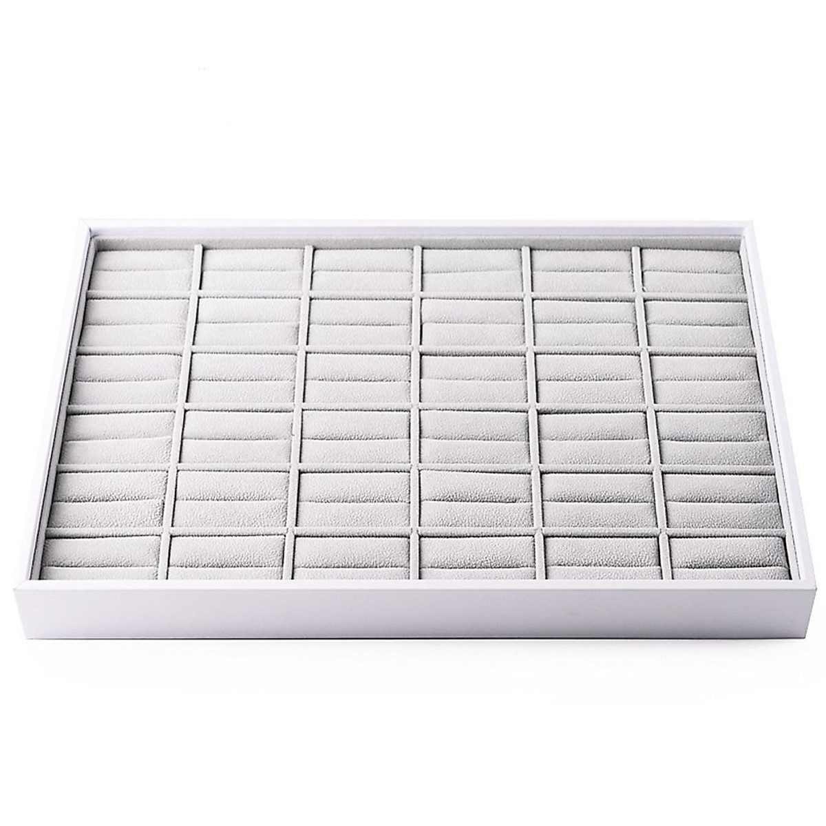 Oirlv 36 Slot Ring Storage Tray Showcase Jewelry Display Organizer