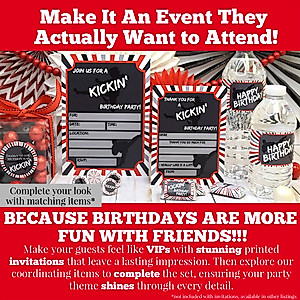 Karate, Tae Kwon Do, Martial Arts Birthday Party Invitations, 20 5x7 Fill In Cards with Twenty White Envelopes by AmandaCreation