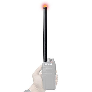 HYSHIKRA SMA-Female Rubber Antenna, 9.2Inches 144/430Mhz 20W Handheld Radio Antenna with LED Indicator Light for Baofeng UV-5R UV-82 BF-F8HP BF-888S Kenwood Walkie-Talkie Transceiver