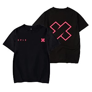 Sam and Colby T-Shirt XPLR Season 2 Women Men Crewneck Tshirt Short Sleeve Casual Summer Tops Tee (Black,L)