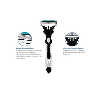 Dorco Pace 6 Six-Blade Disposable Men's Razor 2pack (6-Count)