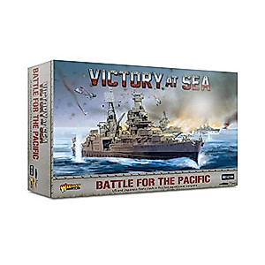 Warlord Victory at Sea Battle for The Pacific WWII Miniatures Table Top Battleship War Game Plastic Model Kit 741510001, Grey
